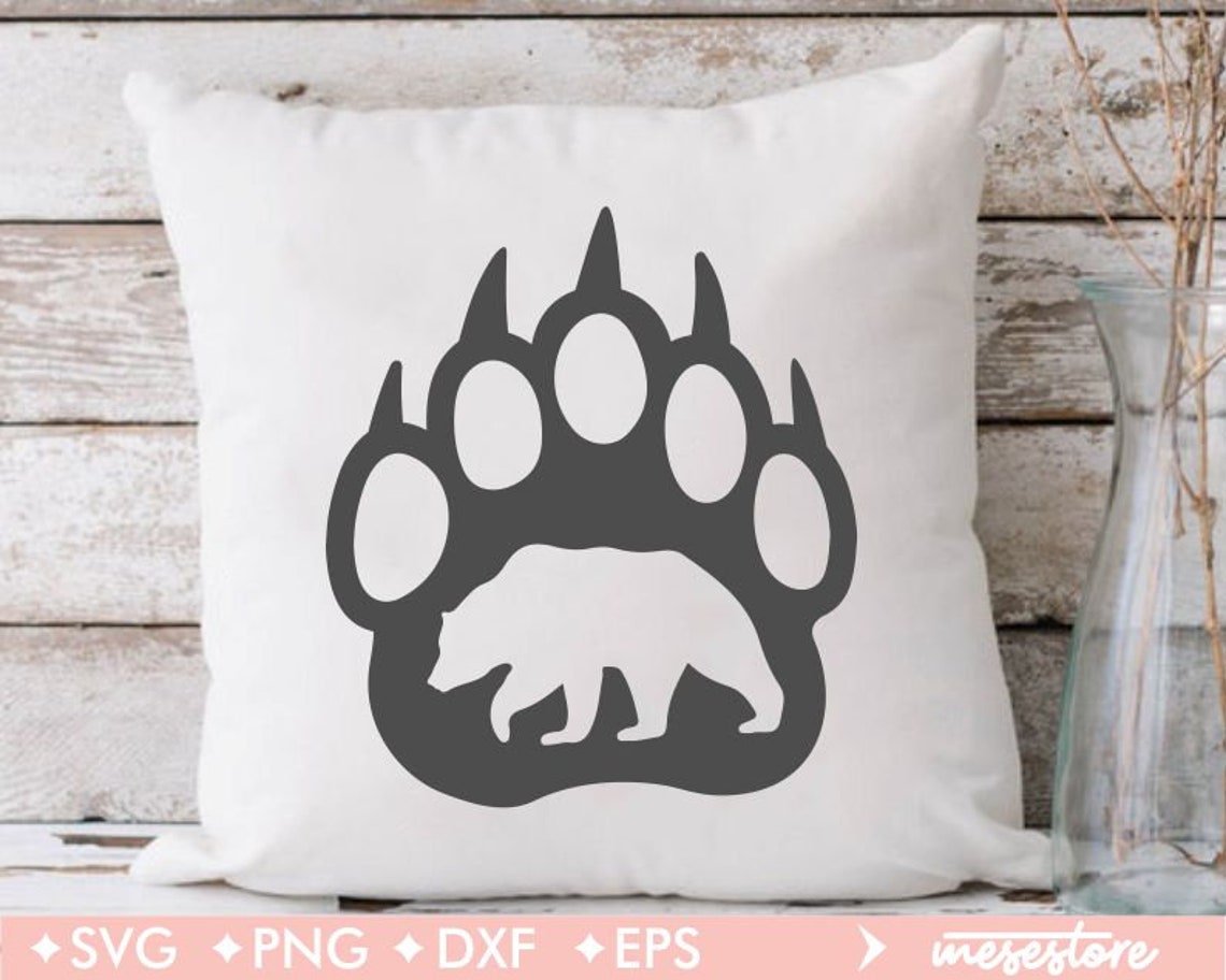 Grizzly Bear Claw Paw SVG Bear Paw SVG Grizzly Bear Paw - Etsy Canada
