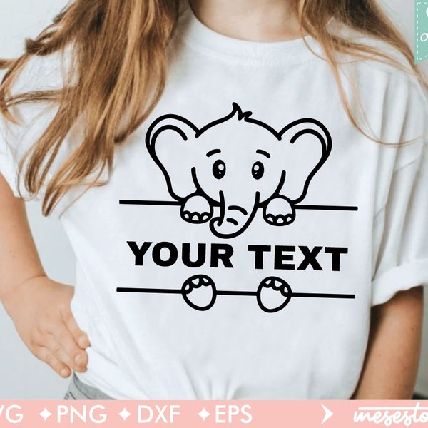 Split Elephant Svg - Etsy