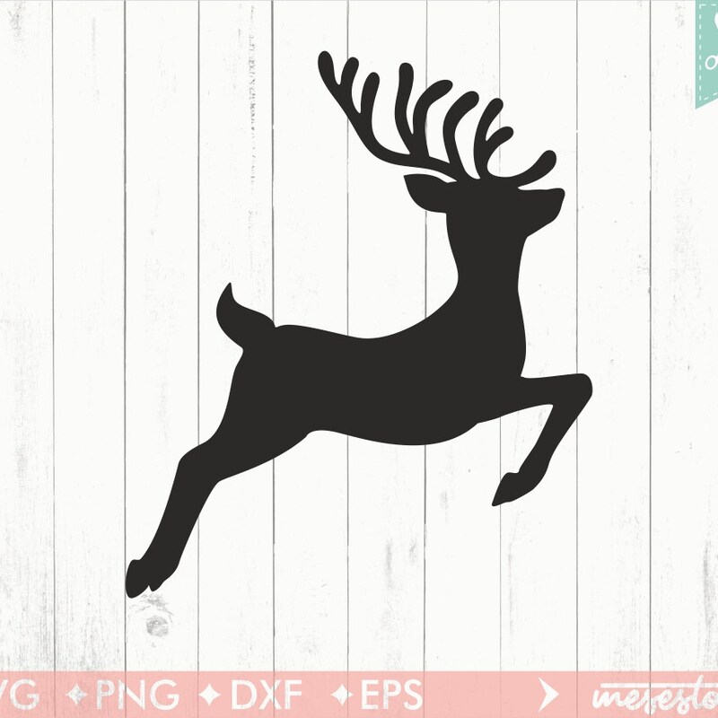 Christmas Reindeer Svg - Etsy
