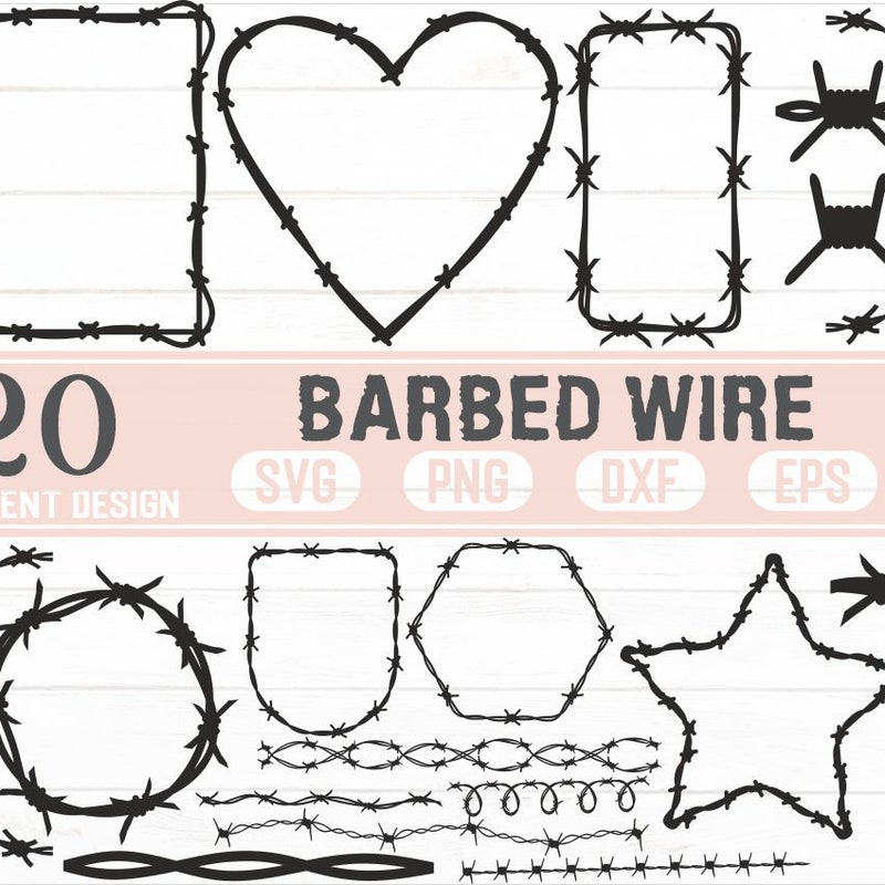 Barbed Wire Monogram - Etsy