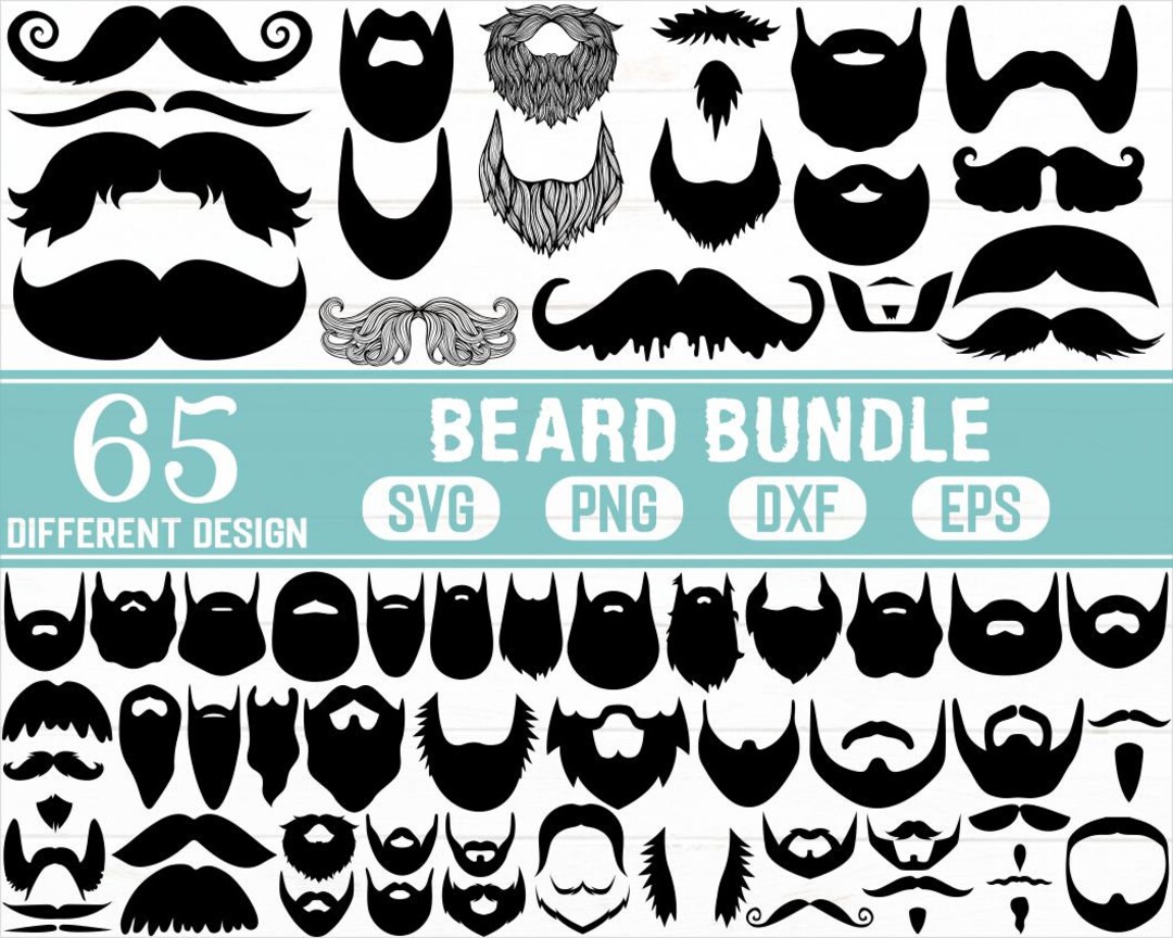 BEARD SVG BUNDLE / Long Beard Svg / Beards Png / Short Beard - Etsy Canada