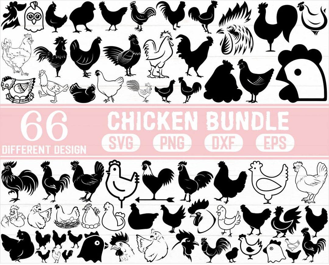 POLLO SVG Paquete / Animal de Granja SVG / gallina svg gallo - Etsy México
