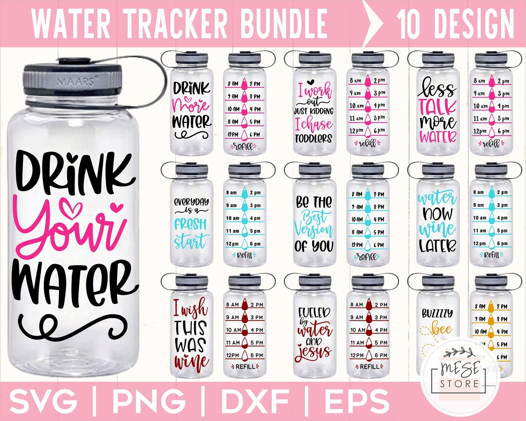 Water Tracker Svg Bundle, Water Tracker SVG, Water Tracker Svg Bundle ...