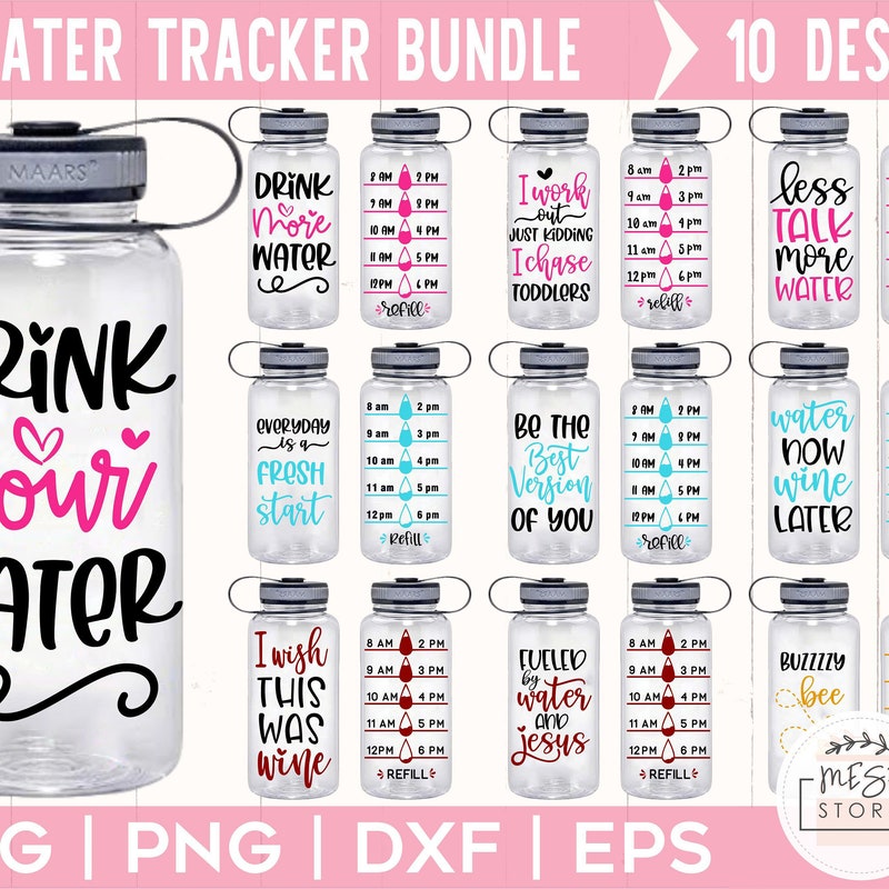 Water Bottle Svg - Etsy