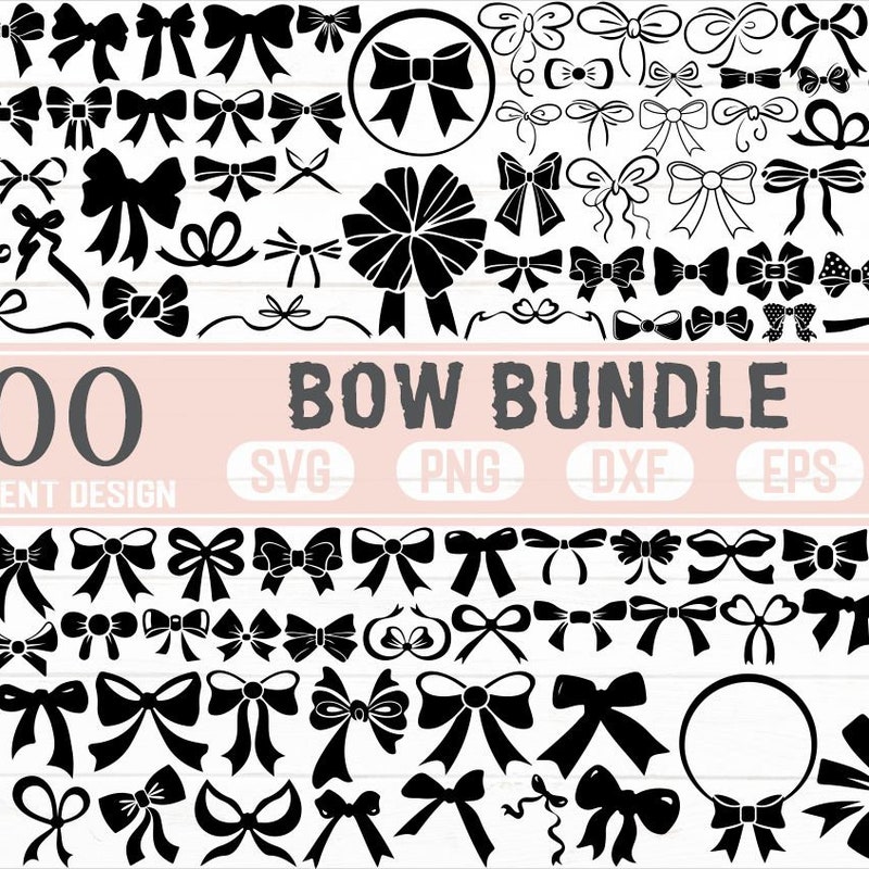 Bow Svg - Etsy