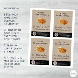Thanksgiving Pop-by Cards, Thanksgiving Real Estate Marketing, Thanksgiving Realtor Gift ...