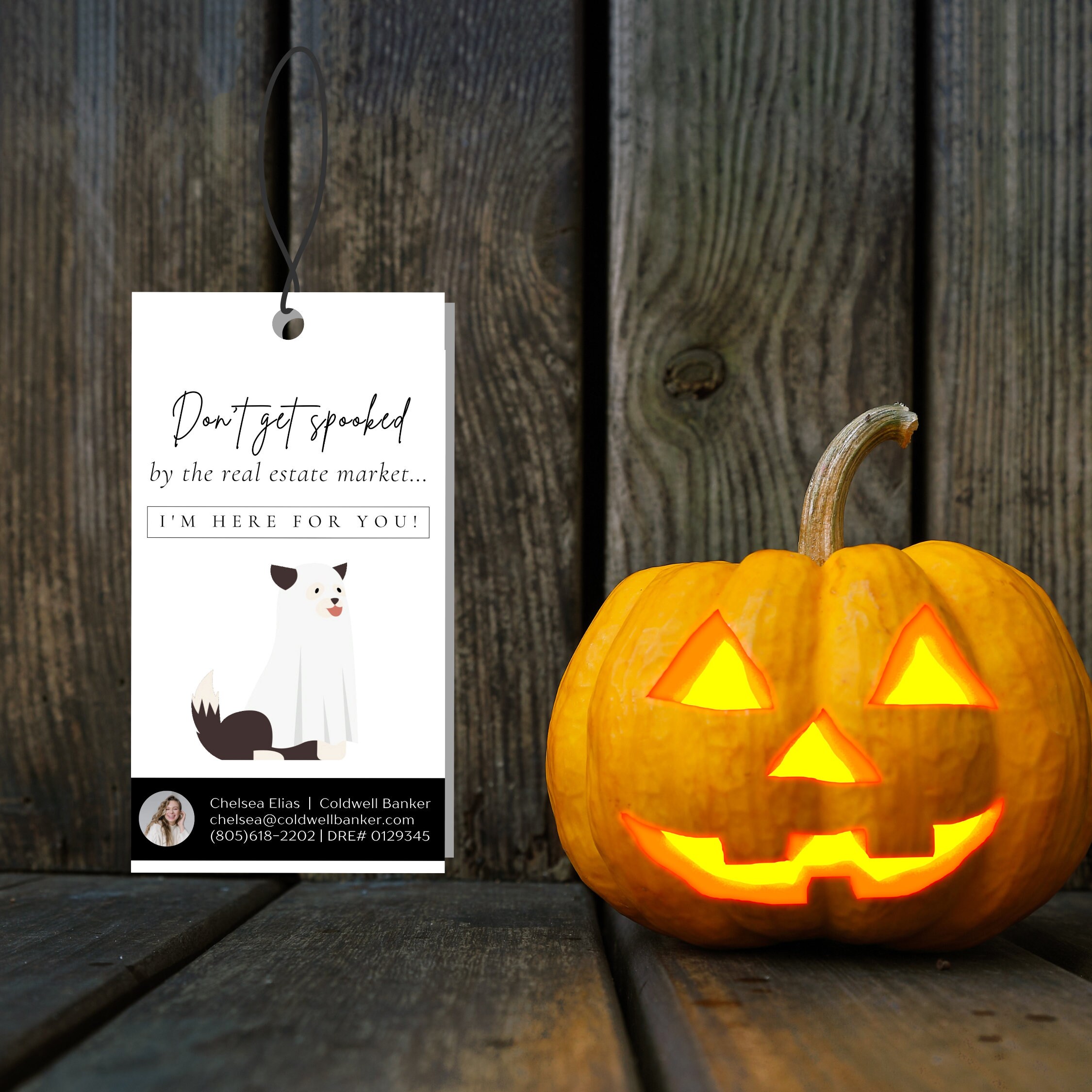 2 TEMPLATES Halloween Real Estate Marketing Pop-by Halloween - Etsy