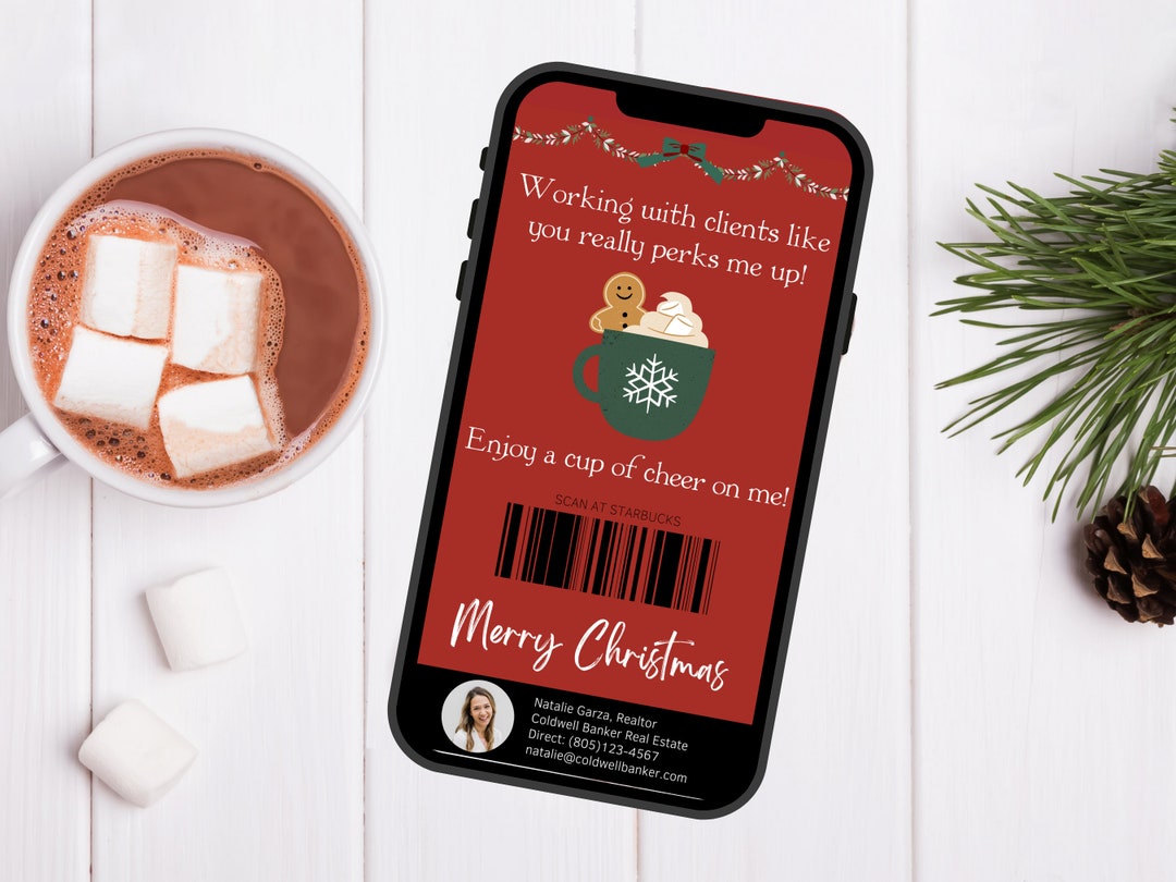 TEXTABLE STARBUCKS CARD Digital Coffee Gift Card Barcode - Etsy