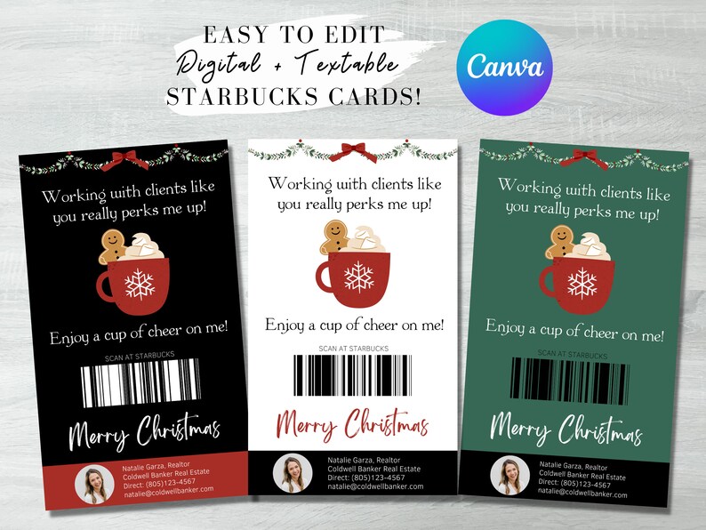 TEXTABLE STARBUCKS CARD Digital Coffee Gift Card Barcode - Etsy