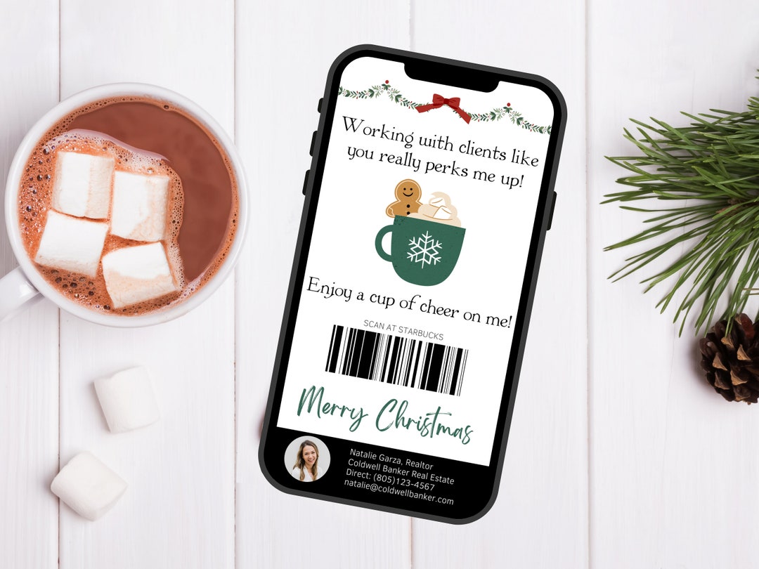 TEXTABLE STARBUCKS CARD Digital Coffee Gift Card Barcode - Etsy