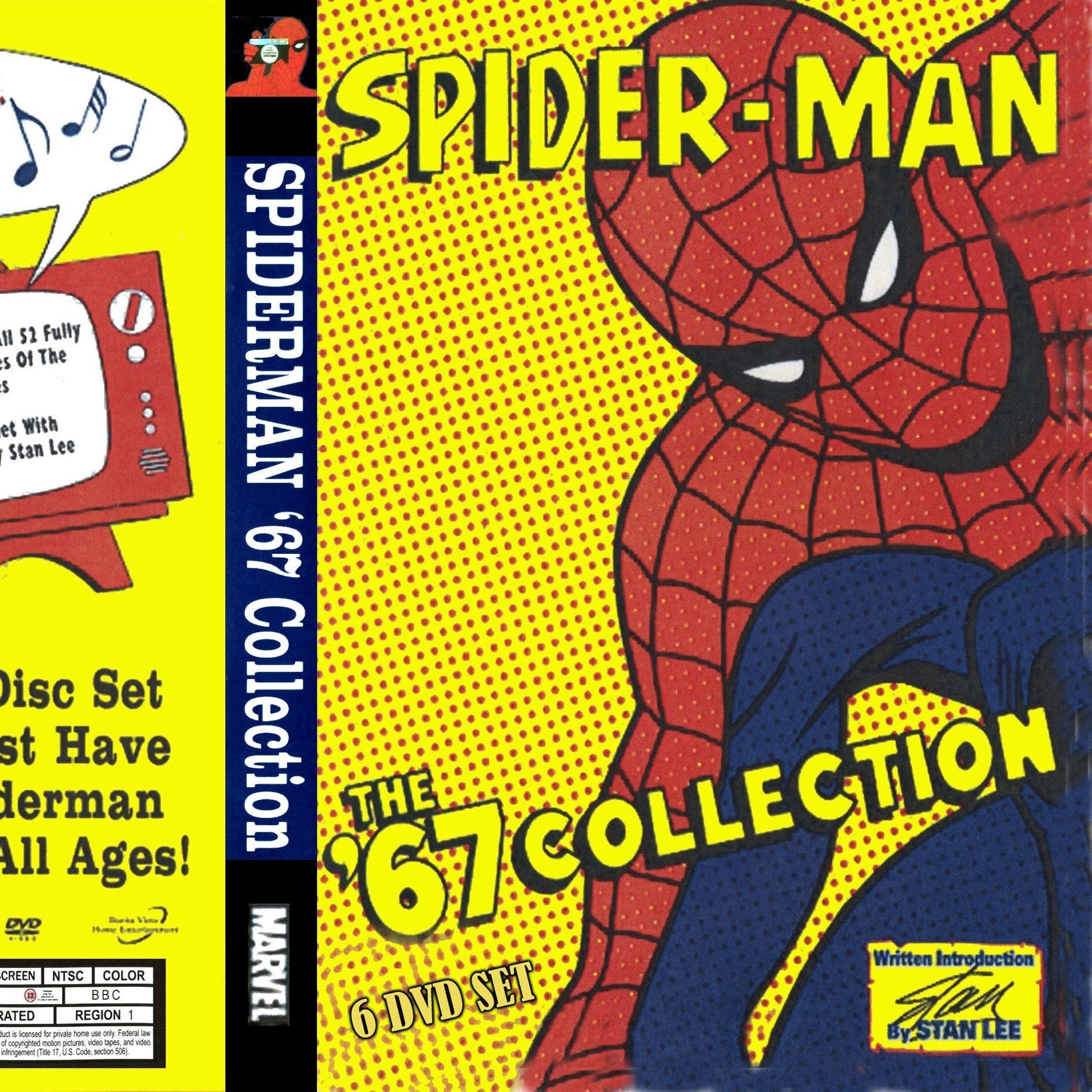 spider-man-the-67-cartoon-series-dvd-set-etsy