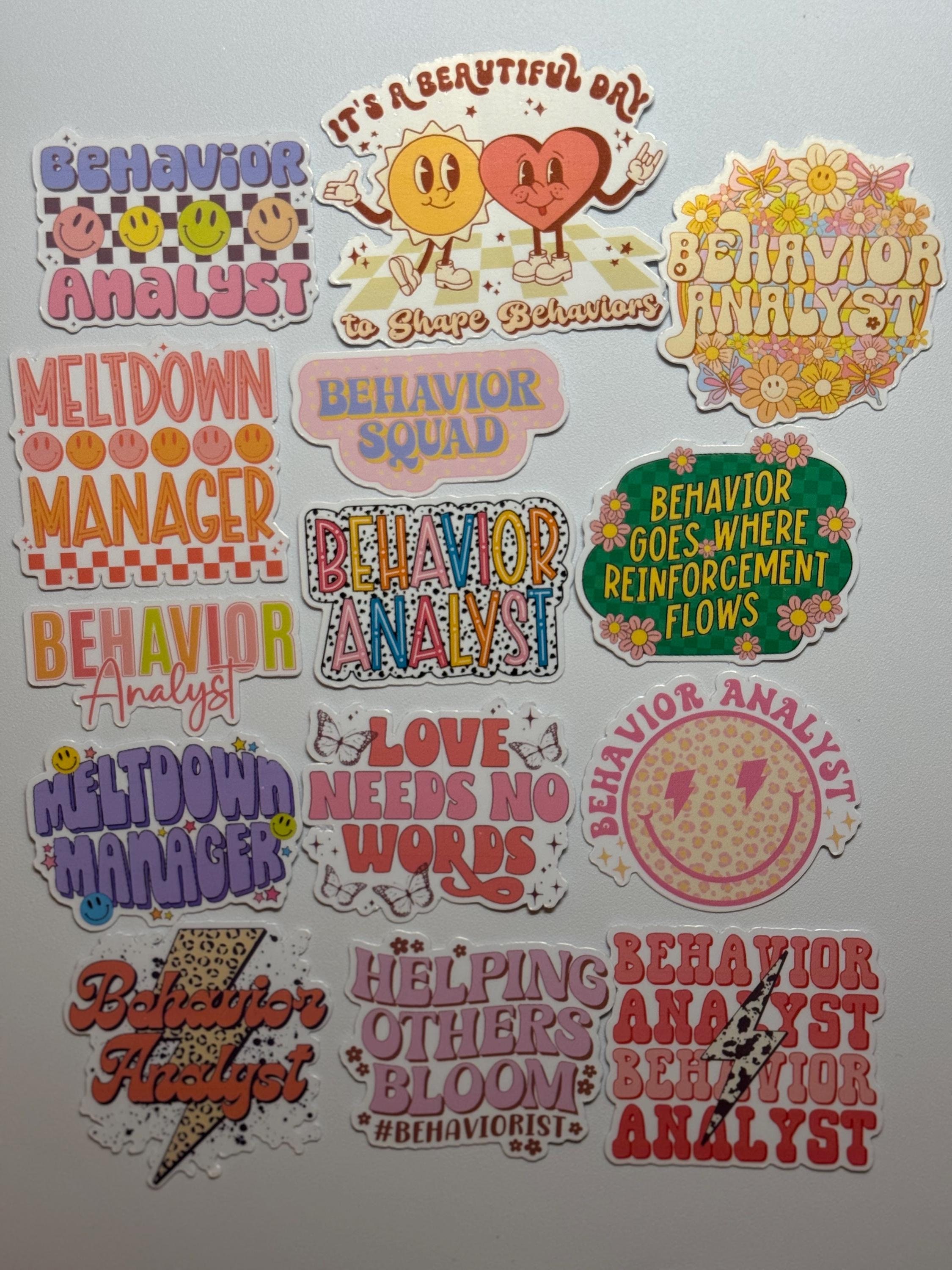 Behavior Analyst Stickers | Behavior Technician Stickers| RBT | BCBA ...