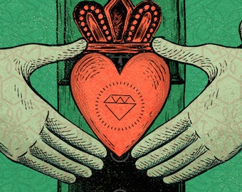 Claddagh Cross Stitch Pattern - Etsy