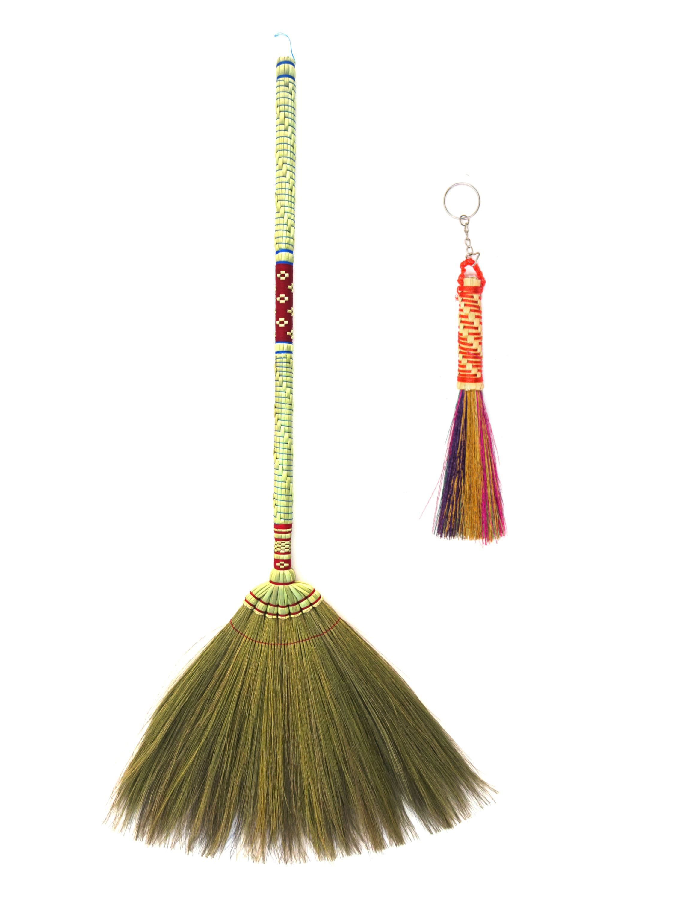 Handmade Thai Broom Bamboo Wood Handle & 100% Natural Grass | Etsy