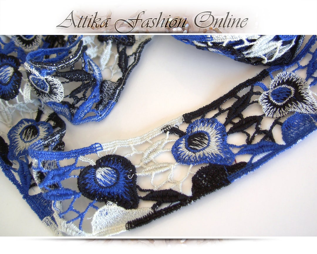 Elegant Designer Lace Embroidered Trim – per Yard – 5cm WIDE – Costume ...