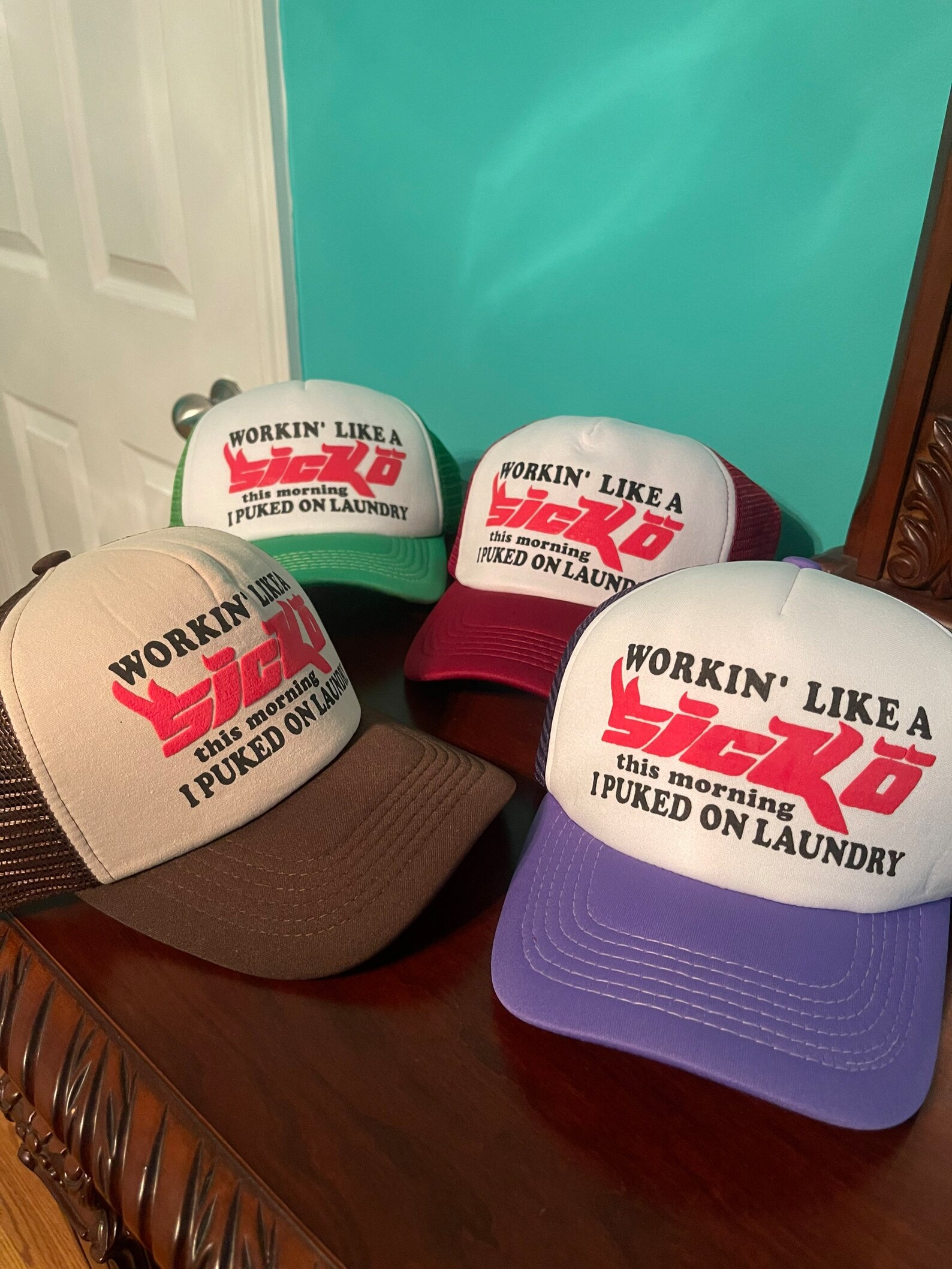 Sicko Born From Pain Trucker Hat - Etsy