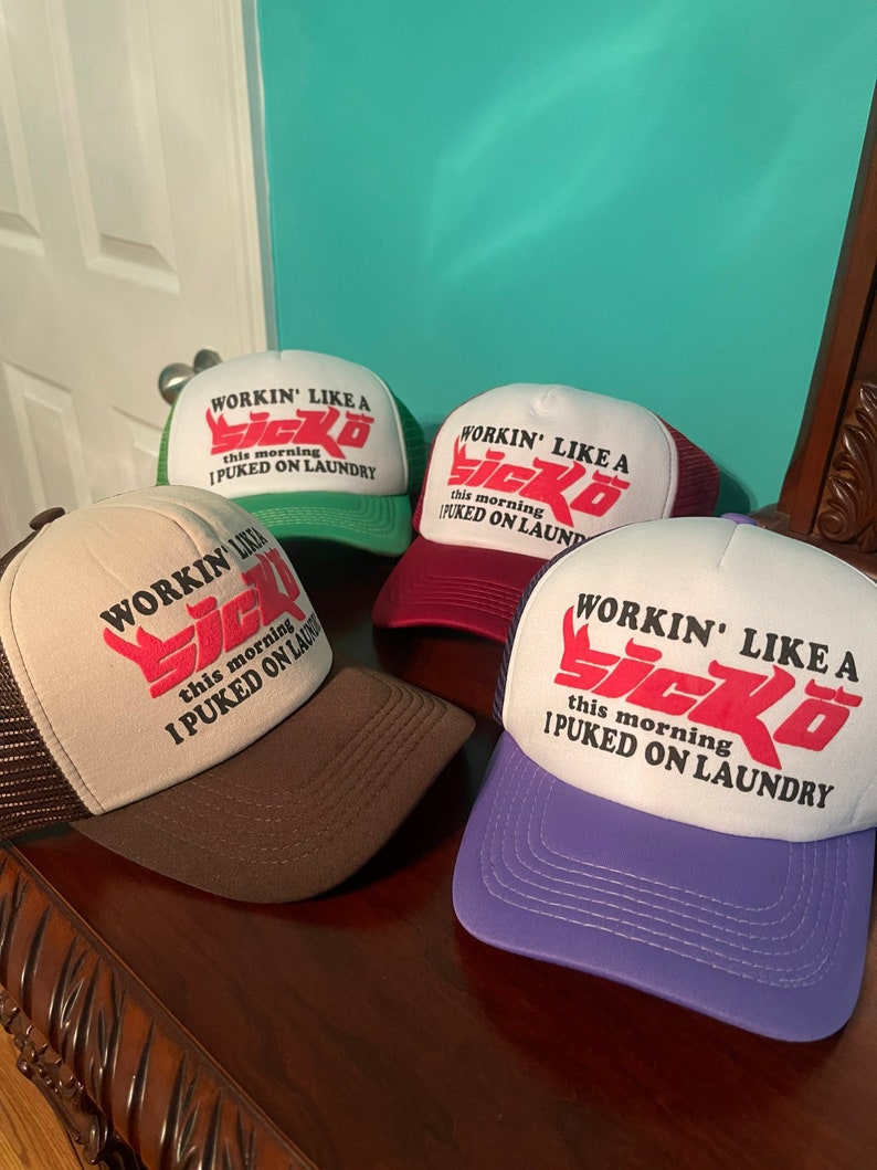 Sicko Born From Pain Trucker Hat - Etsy