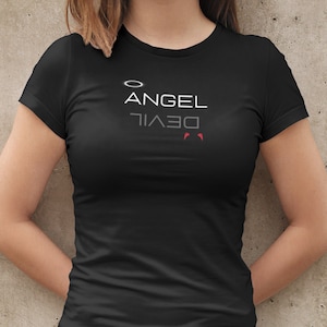 Angel Devil Shirt, Angel Wings, Devil Horns, Halo Crown, Bad Girl Club ...