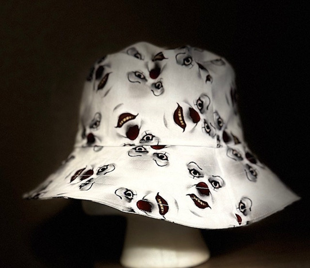 PENNYWISE Hat, Stephen King, IT, Handmade Reversible Bucket Hat, Killer ...