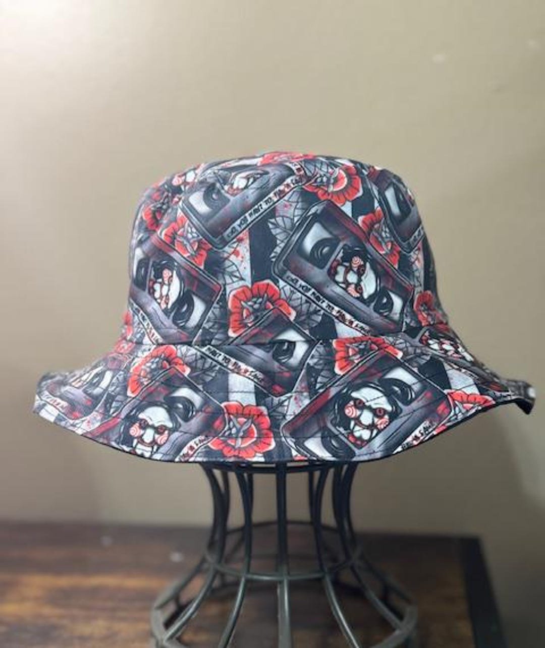 Jigsaw Bucket Hat, Handmade Horror Gift - Etsy
