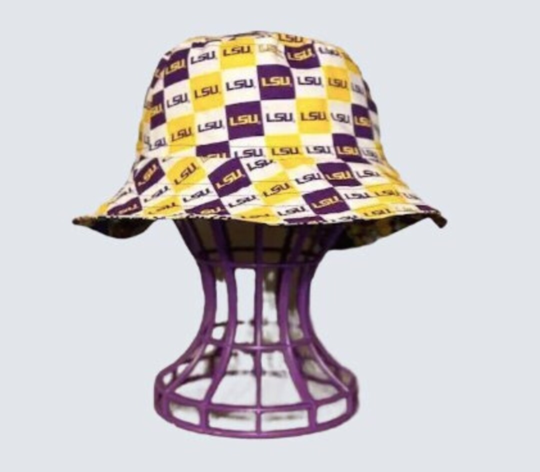 Custom Bucket Hat LSU Tigers Vibrant Purple & Gold Sun - Etsy