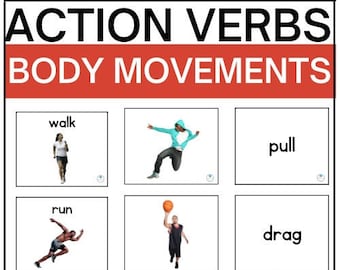 ESL Flashcards Action Verbs Cooking Photo Picture Cards ELL SPED - Etsy