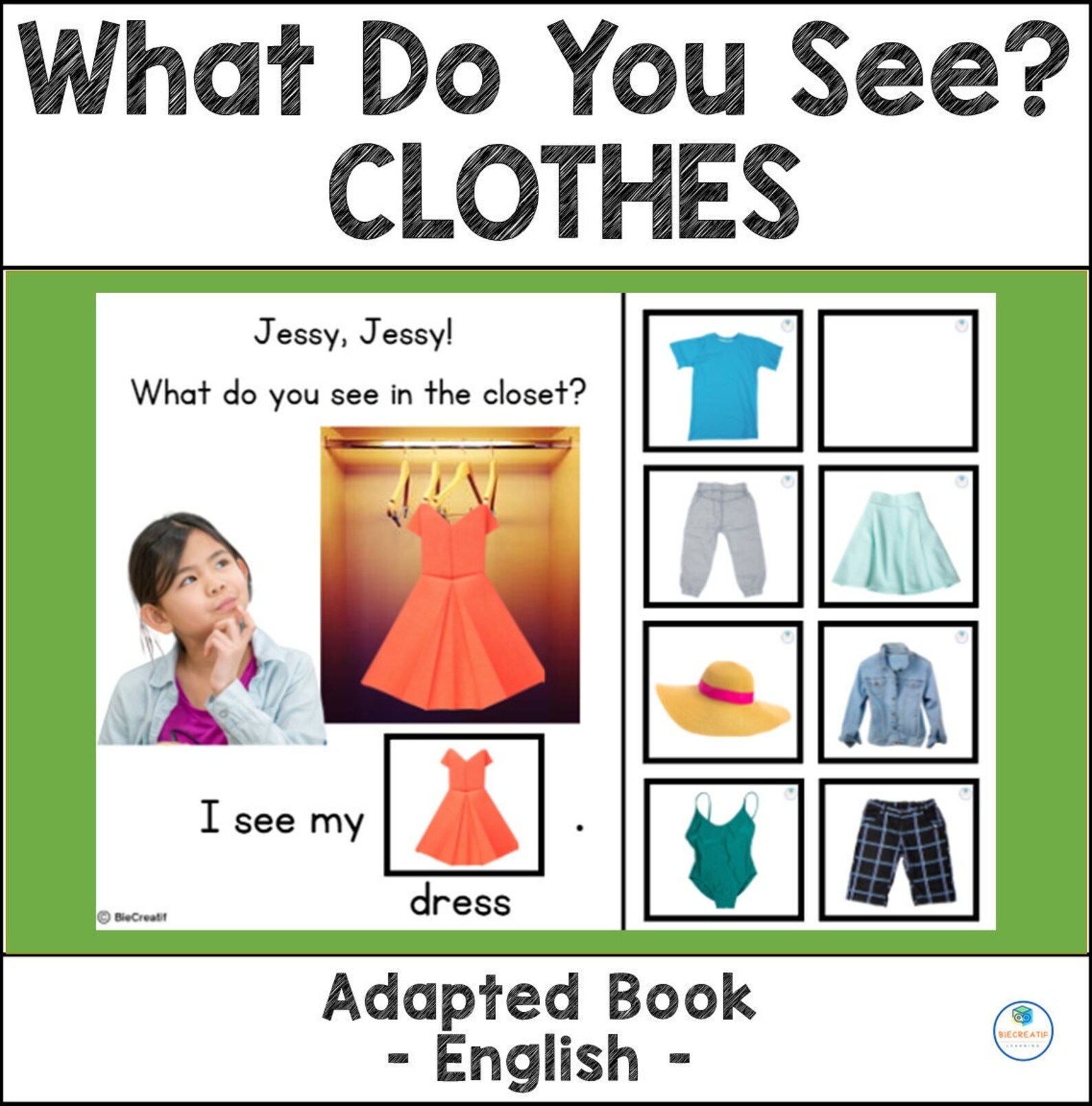 Clothes What Do You See Adapted Book | Special Education Real Picture ...