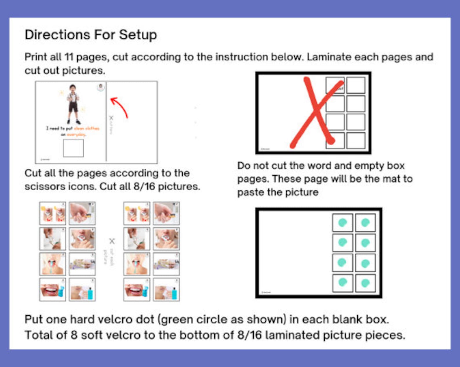 Taking Care of My Body Social Story | Special Education | Daily Living ...