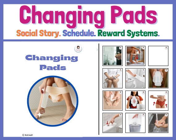 Changing Pads Social Story | Adapted Book | Schedule | Rewards System ...