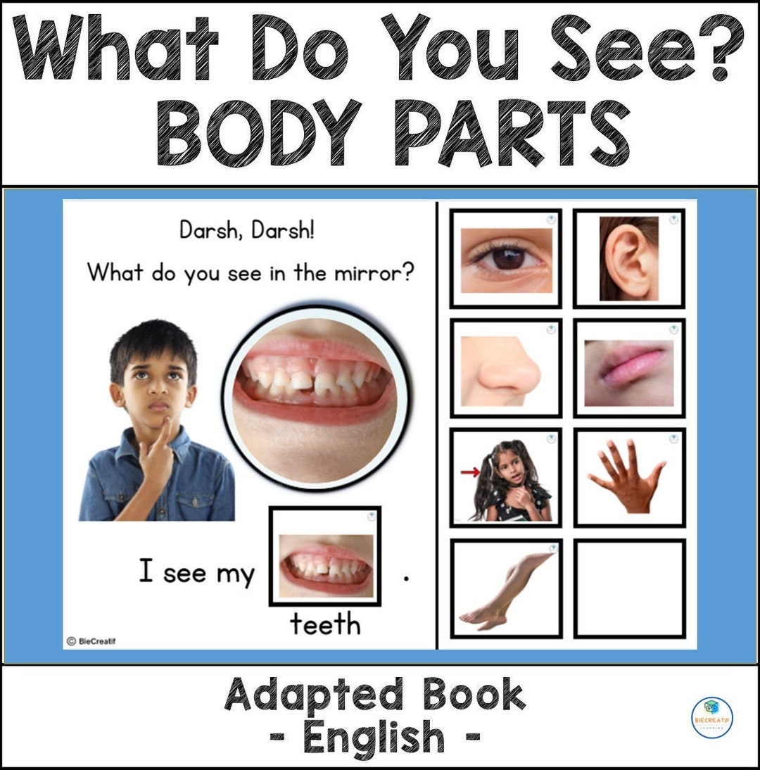 Body Parts What Do You See Adapted Book| Special Education Real Picture ...