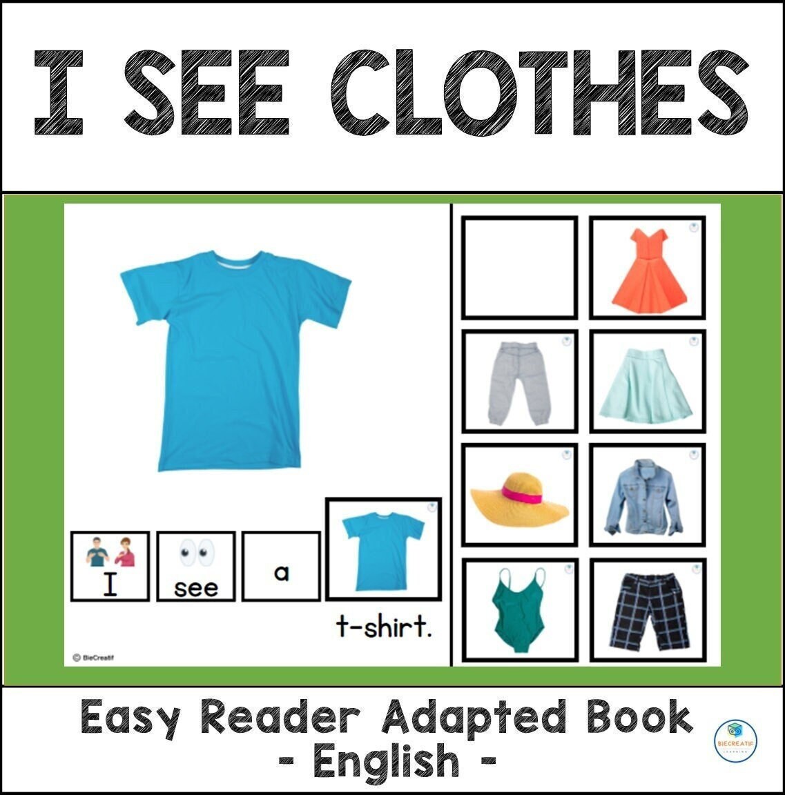 Clothes I SEE Adapted Interactive Book | Easy Reader | Special ...