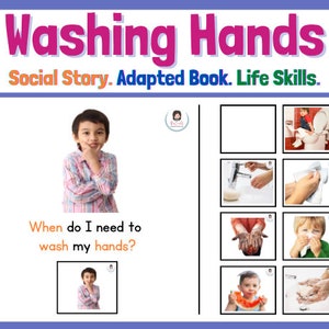 Washing My Hands Social Story | Special Education | Daily Living Skills ...