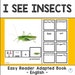 Insects I SEE Adapted Interactive Book | Easy Reader | Special ...