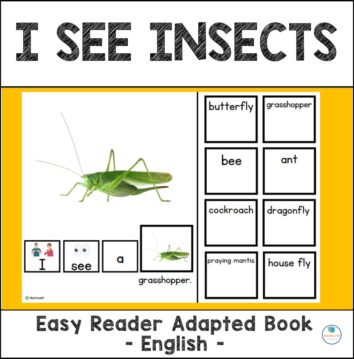 Insects I SEE Adapted Interactive Book | Easy Reader | Special ...