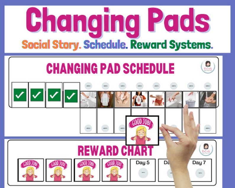 Changing Pads Social Story | Adapted Book | Schedule | Rewards System ...