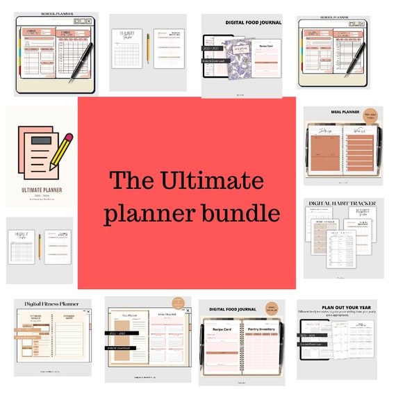 Digital Planner Bundle Ultimate Digital Planner Daily - Etsy