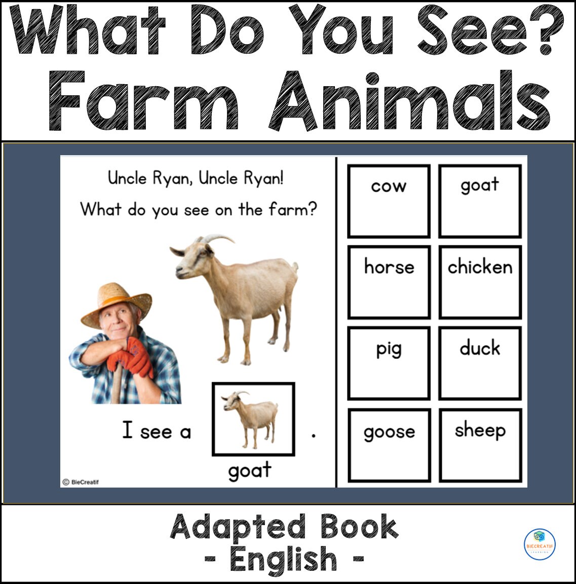 Farm Animals What Do You See Adapted Book | Special Education Real ...