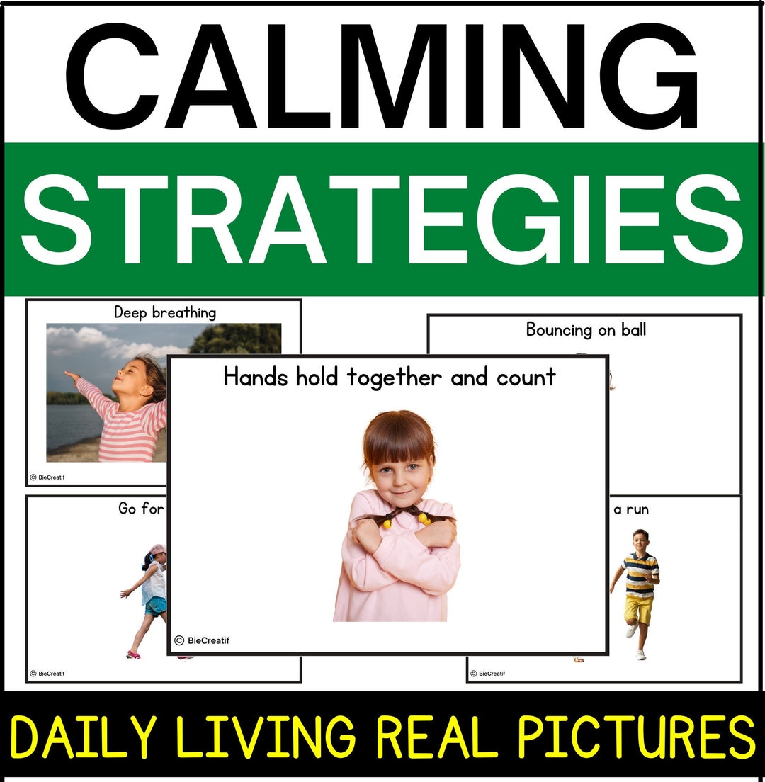 Calming Strategies Real Picture Cards | Mental Health Literacy| Autism ...