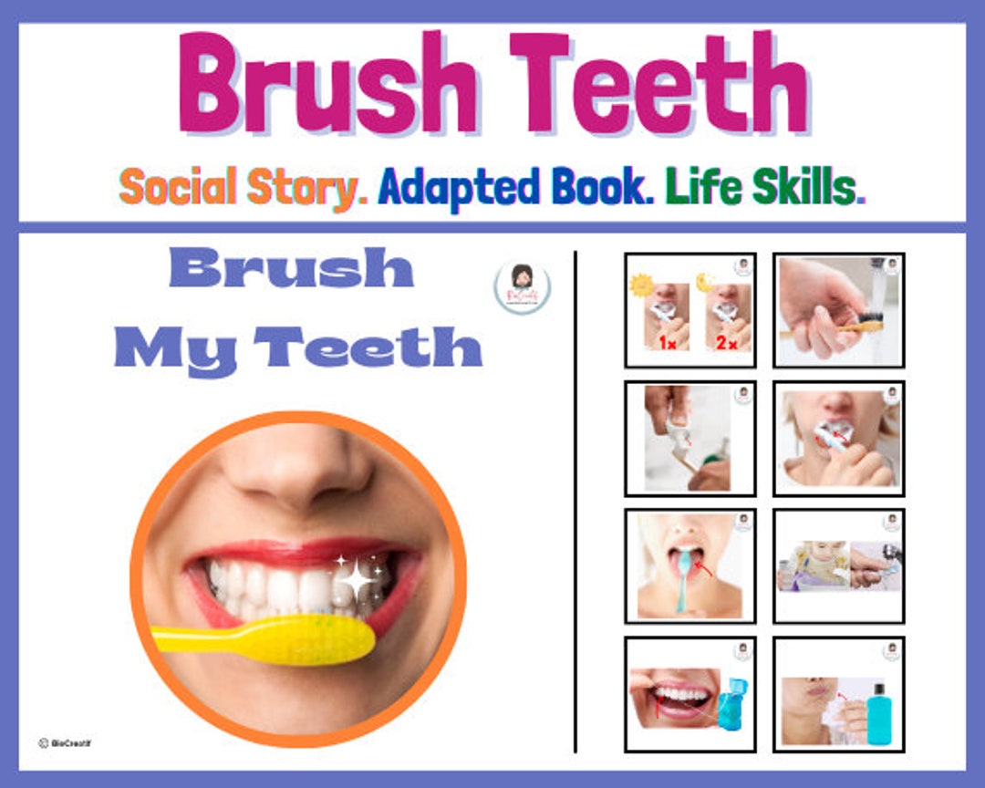 Brush Teeth Social Story | Special Education | Daily Living Skills ...