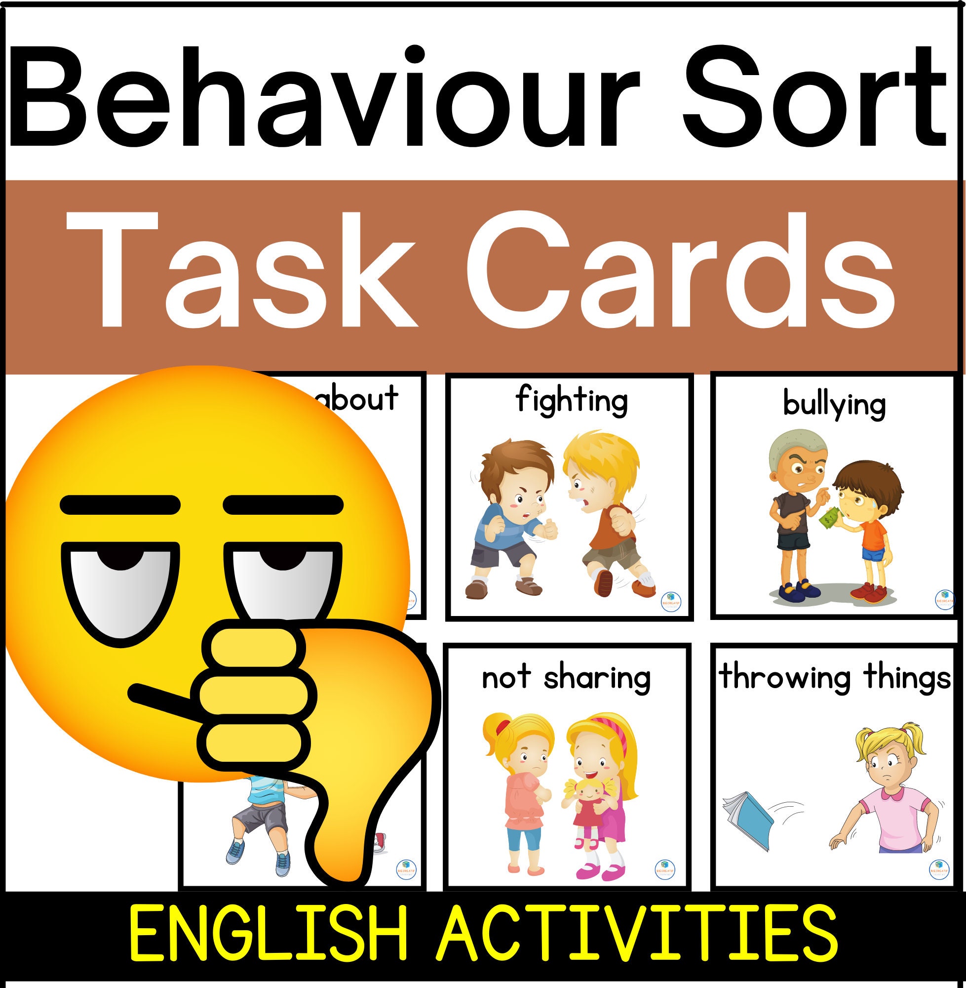 Good Choices VS Bad Choices Behaviour Sorting Task Cards - Etsy