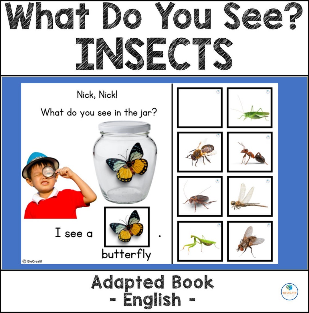Insects What Do You See Adapted Interactive Book| Special Education ...