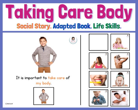 Taking Care of My Body Social Story Special Education Daily Living ...