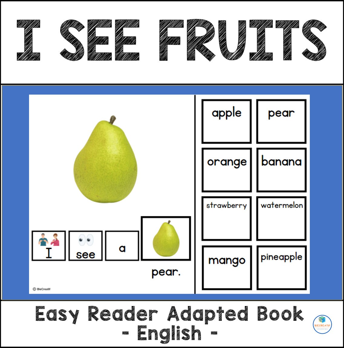 Fruits I SEE Adapted / Interactive Book | Easy Reader | Special ...
