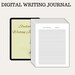 Digital Writing Journal, Printable Writing Journal, Journal 2022, 60 ...