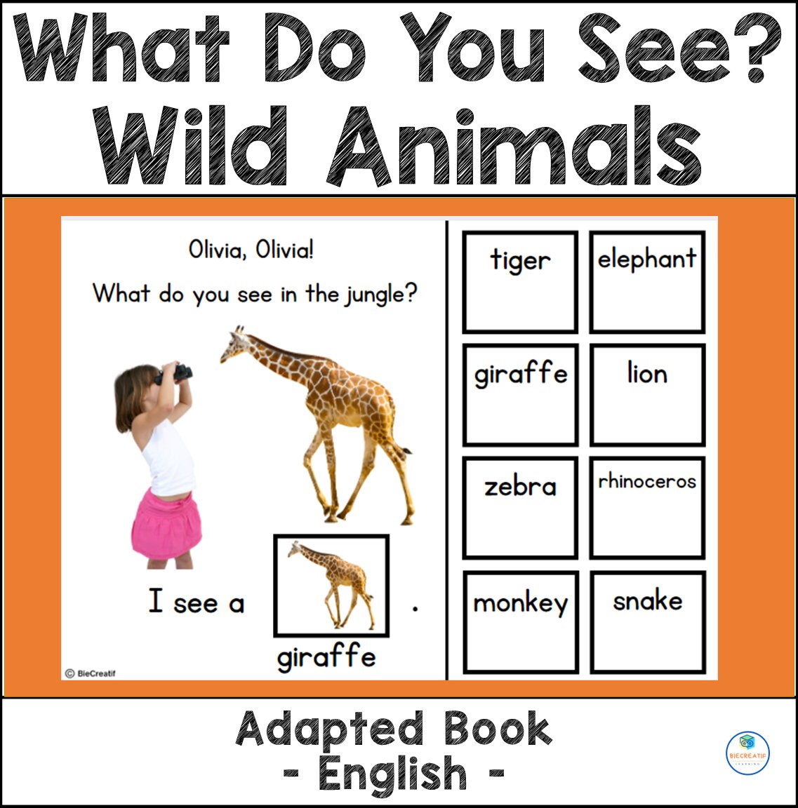 Wild Animals What Do You See Adapted Interactive Book | Special ...