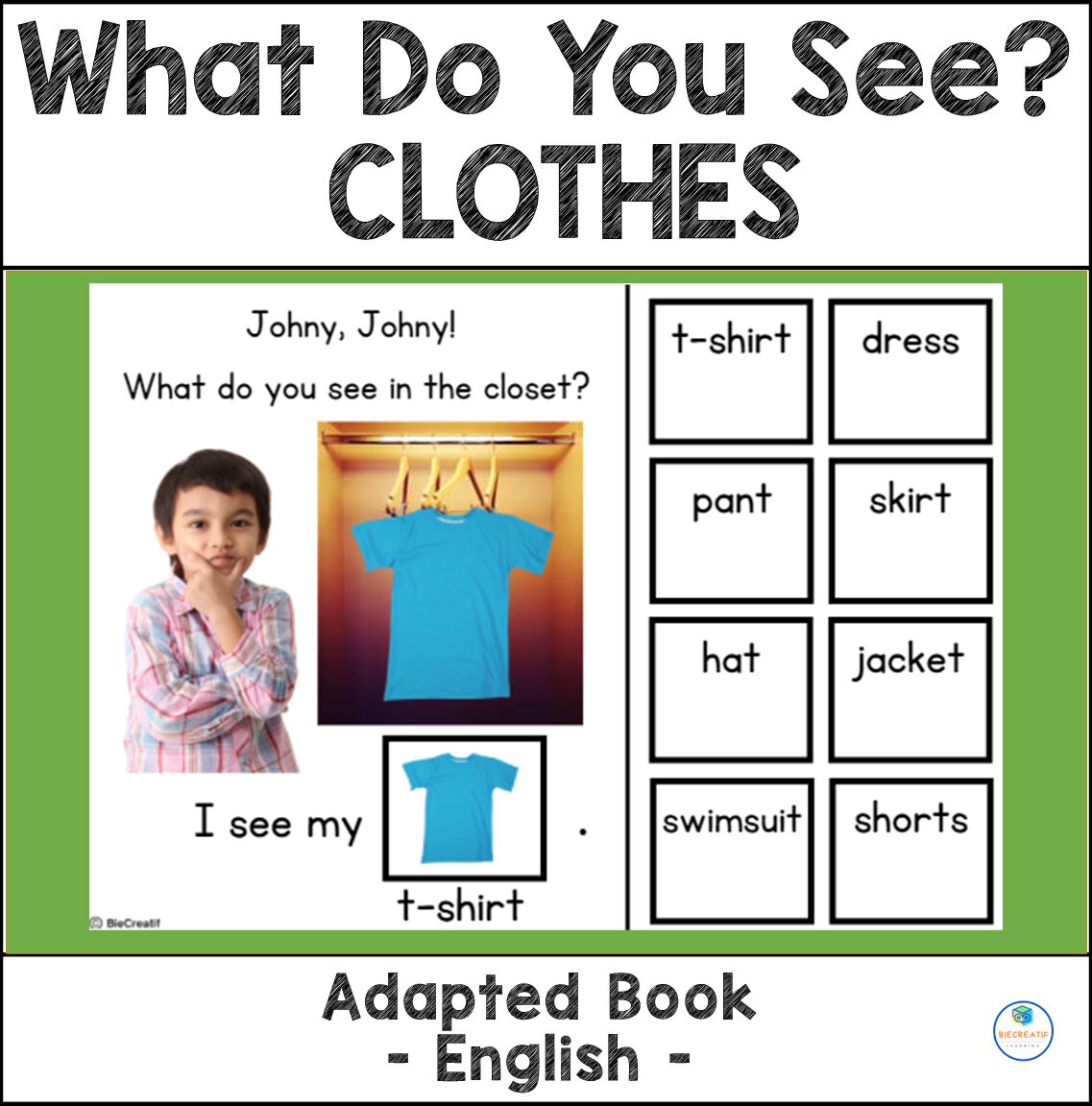 Clothes What Do You See Adapted Book | Special Education Real Picture ...