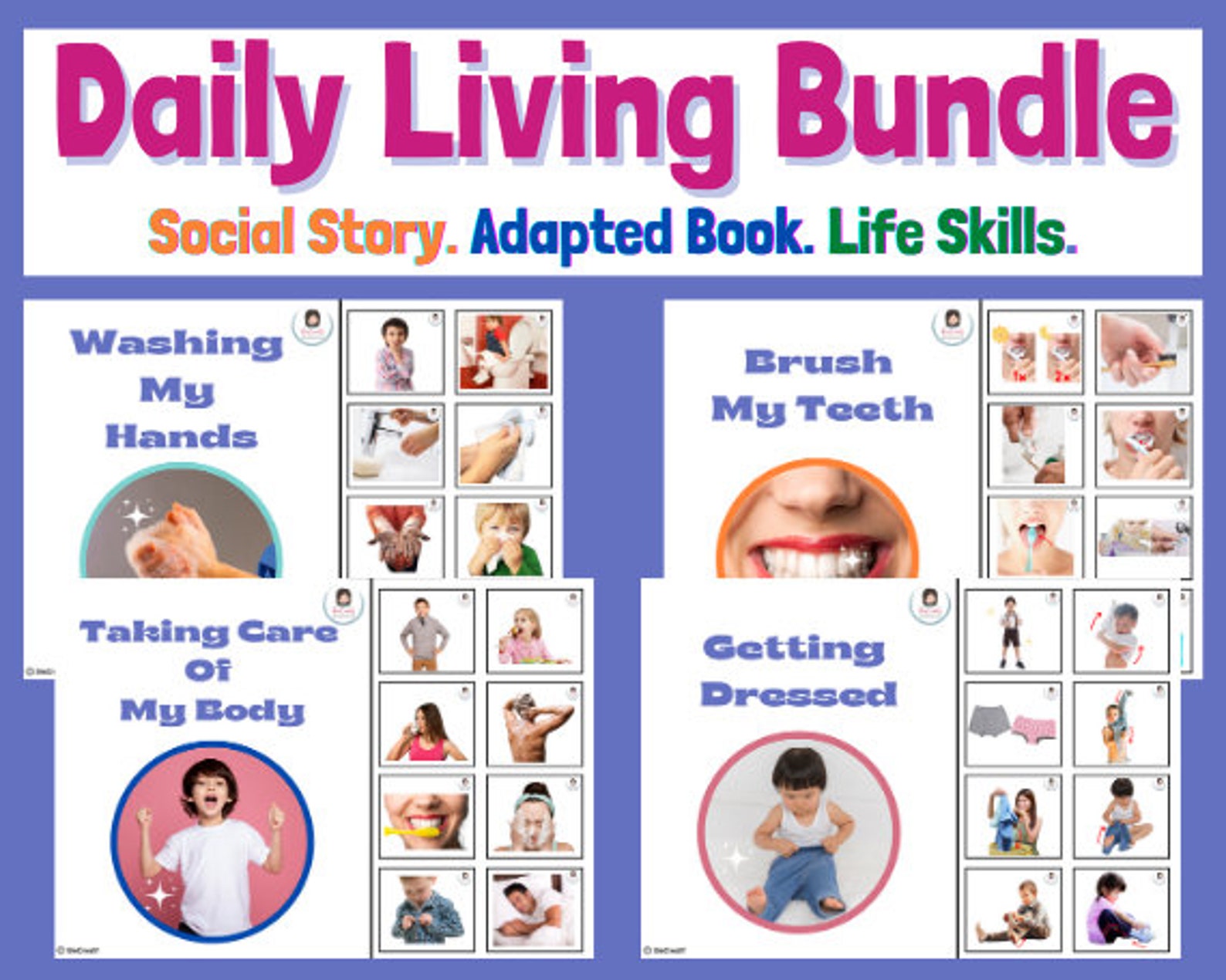 Daily Living Bundle Social Stories | Special Education | Daily Living ...