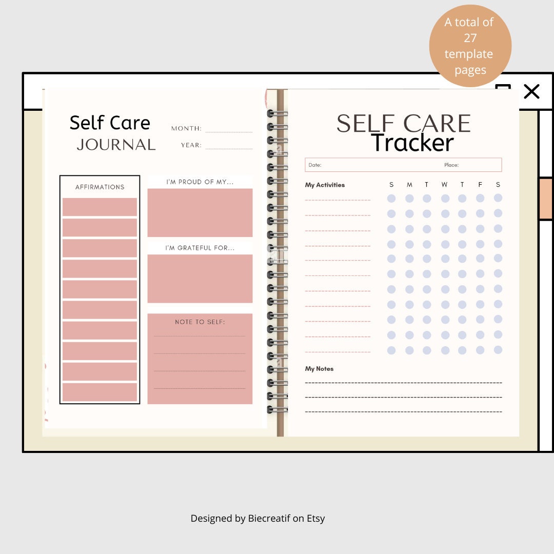 Self Care Journal, Wellness Journal, Printable Journal, Self Care ...
