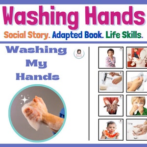 Washing My Hands Social Story | Special Education | Daily Living Skills ...
