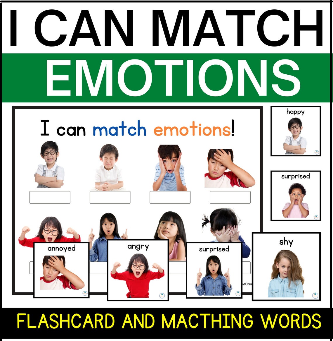 Emotions and Feelings Flash Cards| Task Cards| Sorting Mat| Special ...